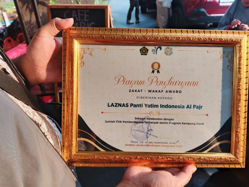 Award 2025 Kemenag RI, Laznas PYI Al Fajr Raih Penghargaan